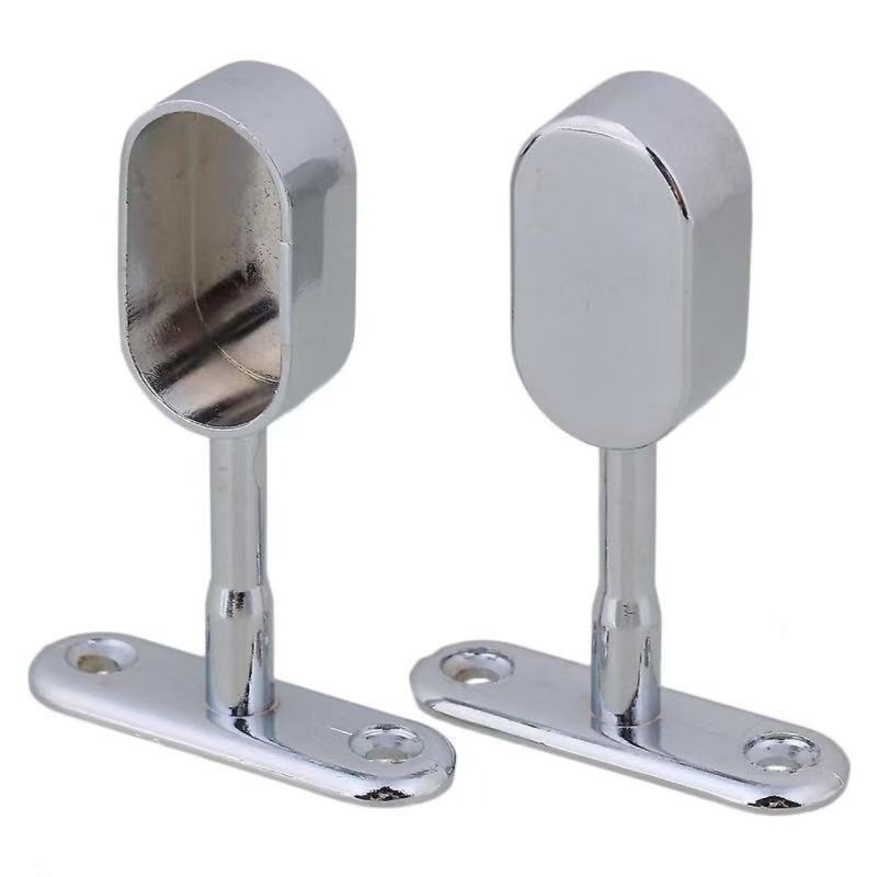 Oval Tube End Bracket – Zinc Alloy, Multiple Finishes Available