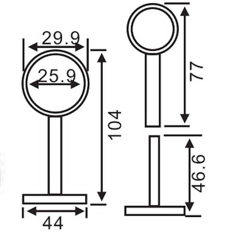 Adjustable Round Tube End Bracket – Durable Support for Closet Rods ...